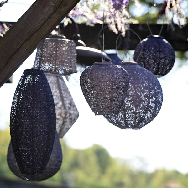 Lumiz Lantern Round 40cm - Mauve Purple Verso – Thread Design