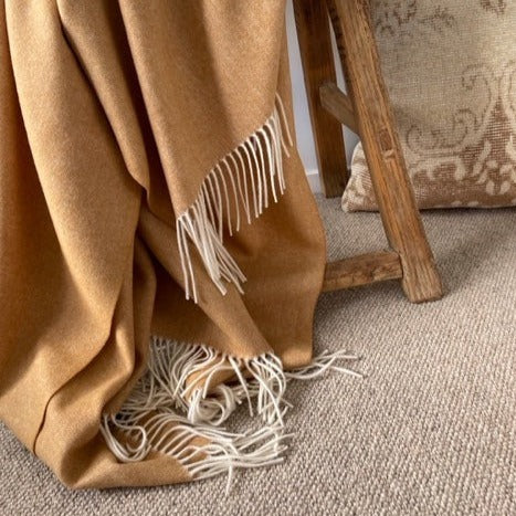 Loomwares Cashmere Merino Throw XL - Camel – Thread Design