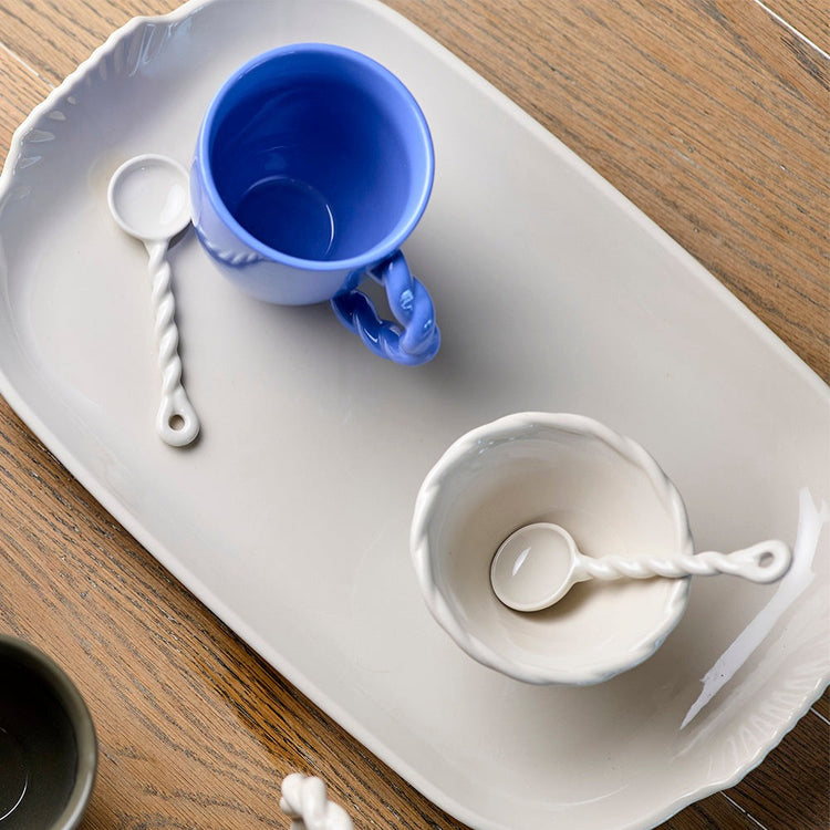 Robert Gordon Rectangular Tray Vanilla - Vintage Table – Thread Design