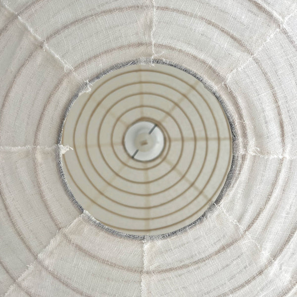 Round Linen Pendant Light Shade - Cream – Thread Design