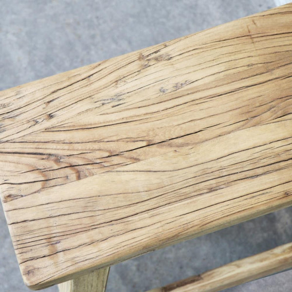 Elm Rectangle Stool - Natural – Thread Design