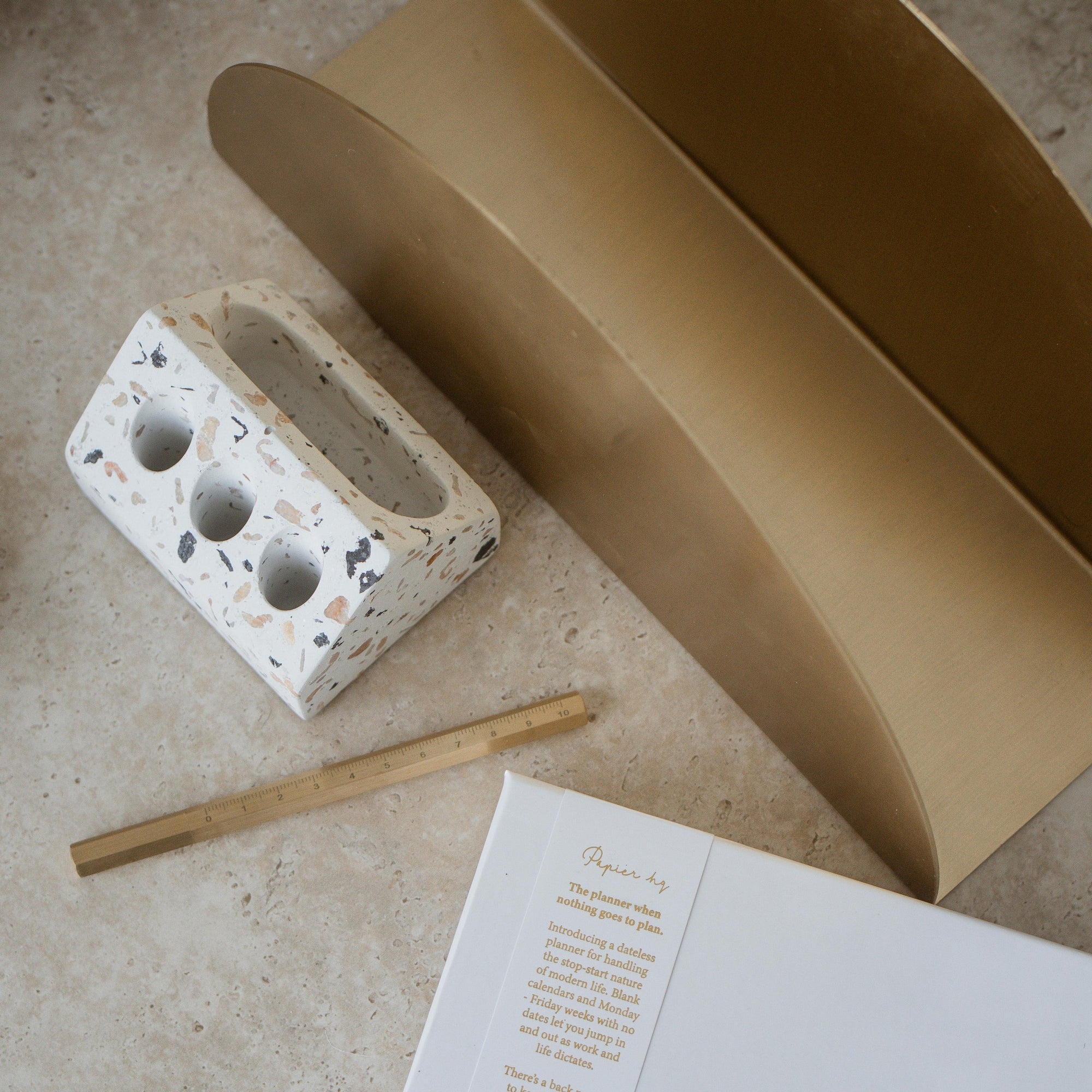 Brass Book Holder – Thread Design